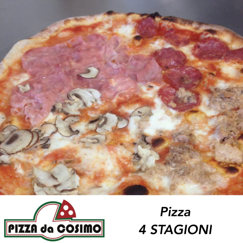 Familienpizza Quattro stagioni – Pizza Cosimo